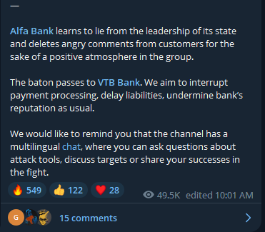 Massive DDoS attack takes Russia’s second-largest bank VTB offline